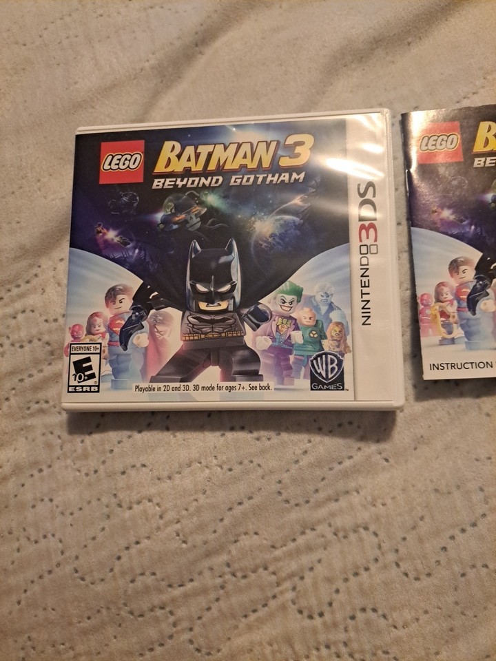 Lego Batman 3 Beyond Gotham Nintendo 3DS 2014 CASE & MANUAL ONLY Very ...
