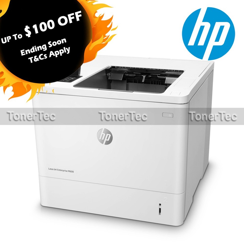 HP LaserJet Enterprise M608n Network Monochrome Laser Printer 61PPM ...
