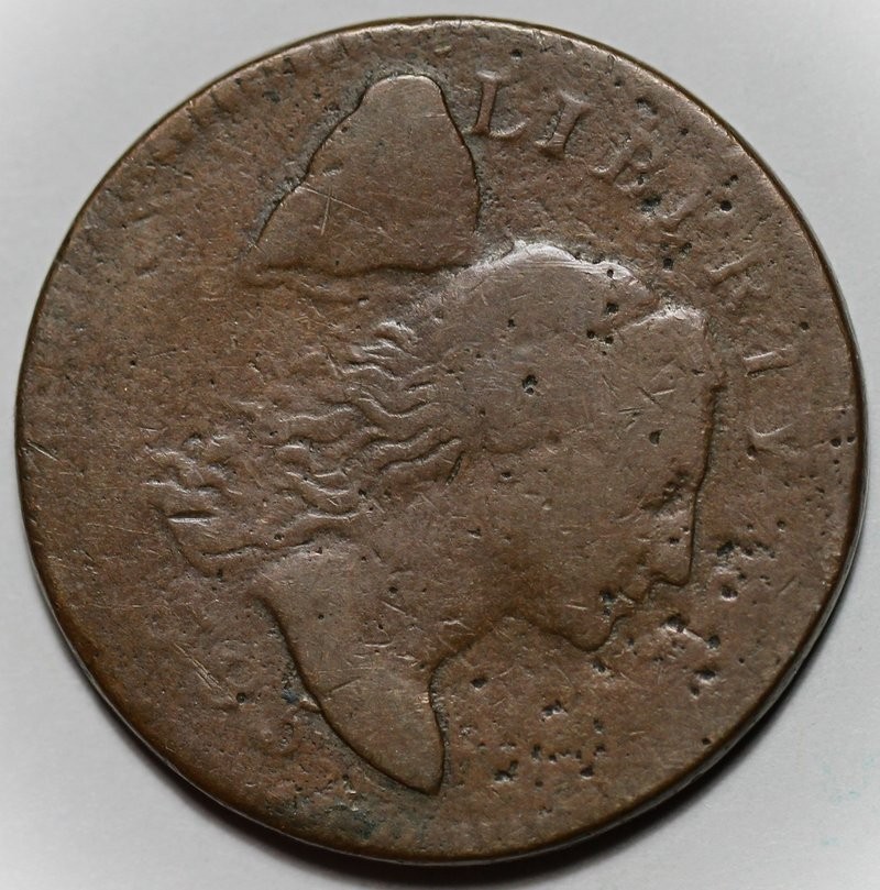 1795 Liberty Cap Large Cent - Plain Edge - US 1c Copper Coin | eBay