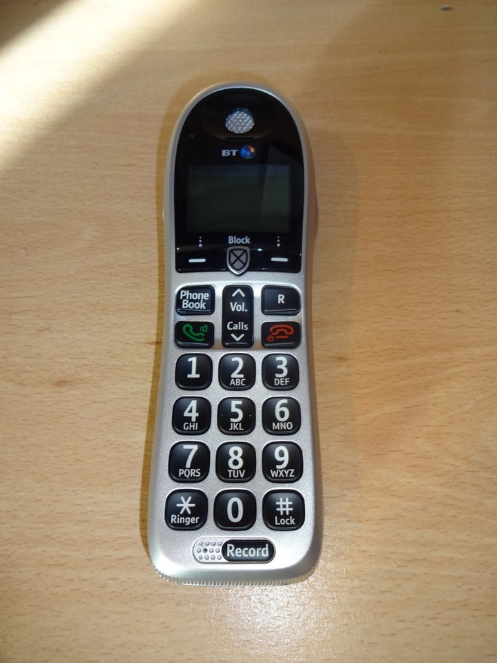 BT 4600 Single Big Button Digital Cordless Telephone + Advanced Call ...