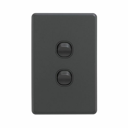 DETA Matte Black Double Vertical Switch | eBay Australia