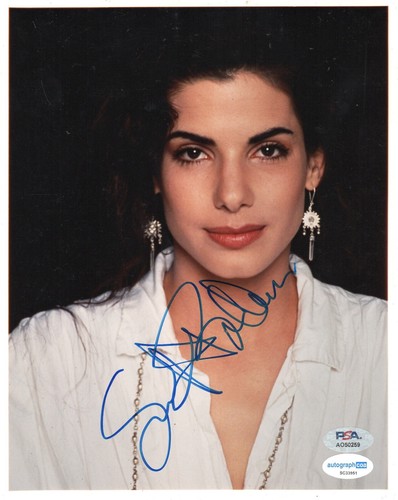 READ! VERY RARE EARLY FULL AUTO! Sandra Bullock Signed 8x10 Photo PSA ...