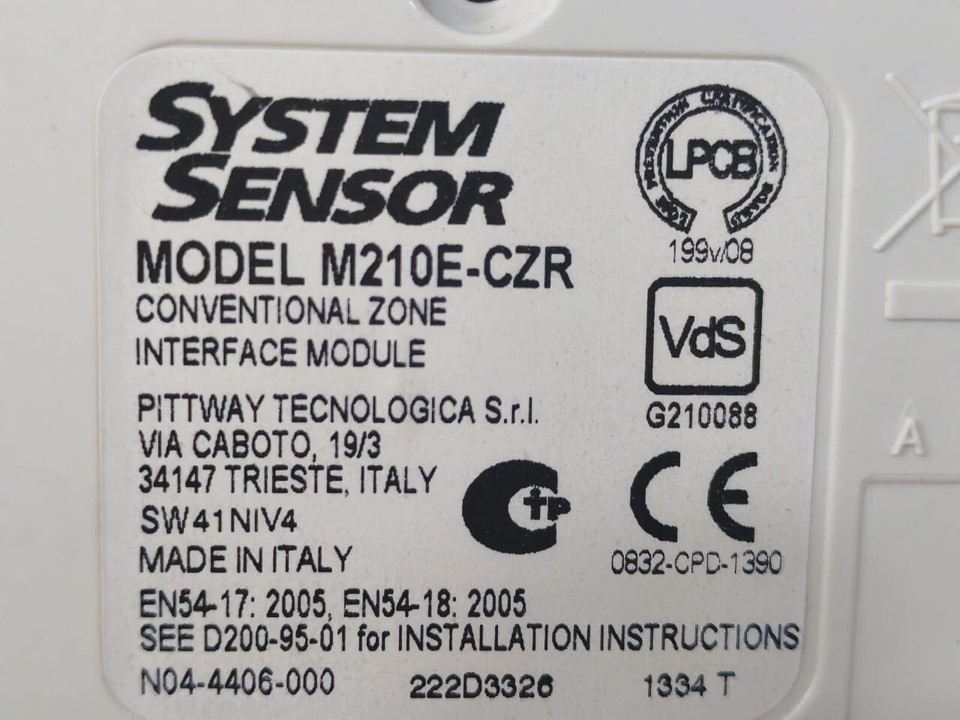 SYSTEM SENSOR M210E-CZR CONVENTIONAL ZONE INTERFACE MODULE | eBay