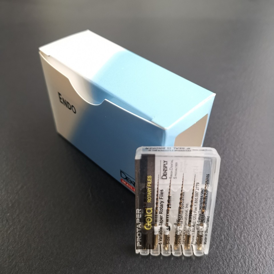 Protaper Gold Rotary Files 25mm S2 Dentsply Tulsa Assorted Endodontics ...