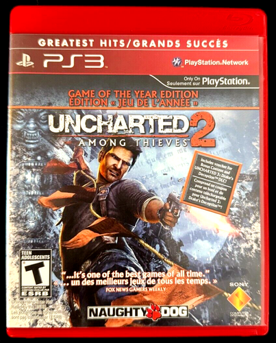 Uncharted 2 Among Thieves Complete In Box (Sony PlayStation PS3 Red Box ...