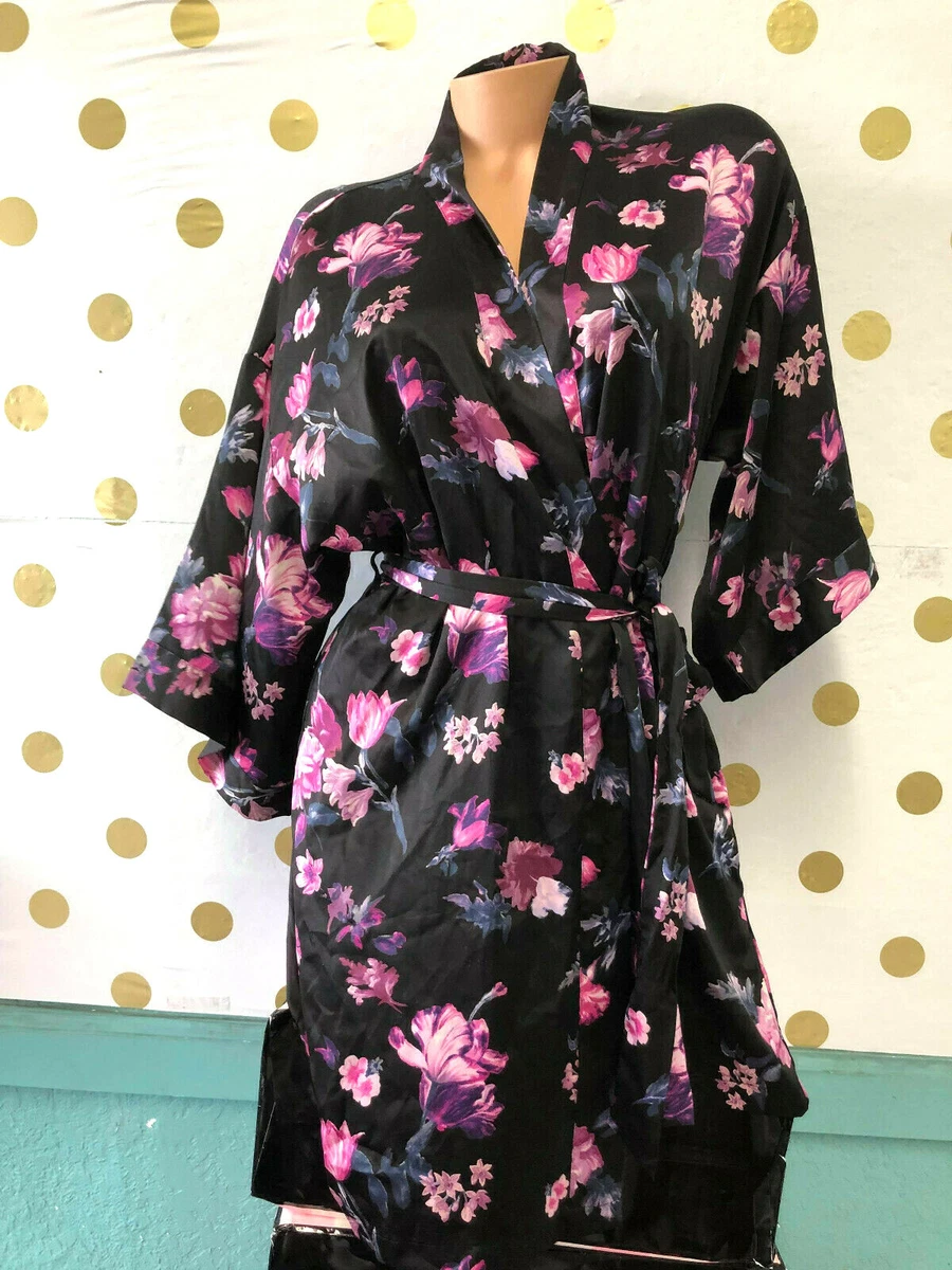 Floral Satin Robe
