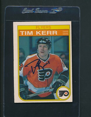 1982/83 O-Pee-Chee #253 Tim Kerr Flyers Signed Auto *A9020 | eBay Australia