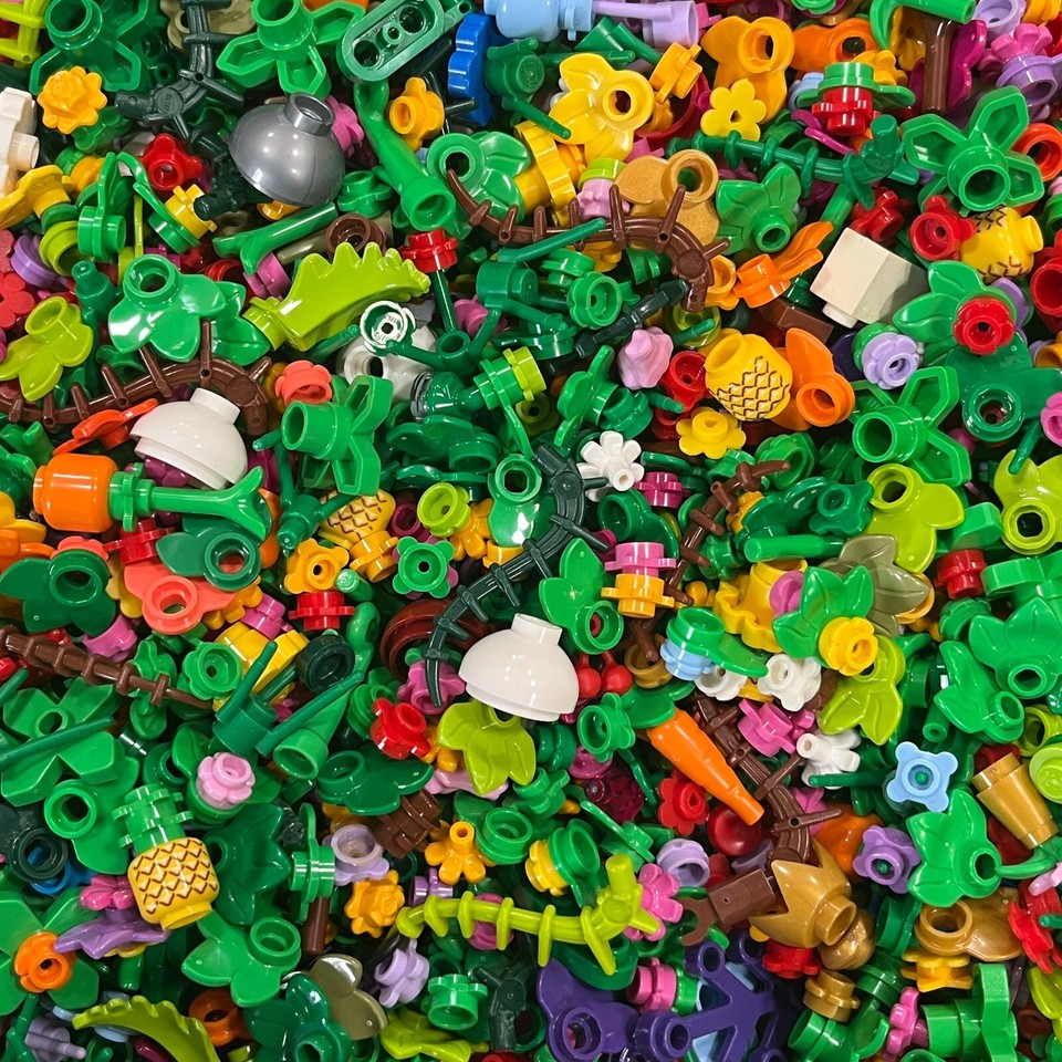 LEGO 250 Pieces Plants Leaves Flowers Branches Foliage : 2 Oz Random ...