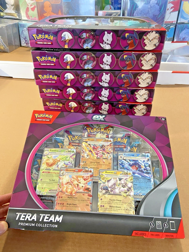 Pokémon TCG Tera Team Premium Collection – Factory Sealed – Promo Cards ...