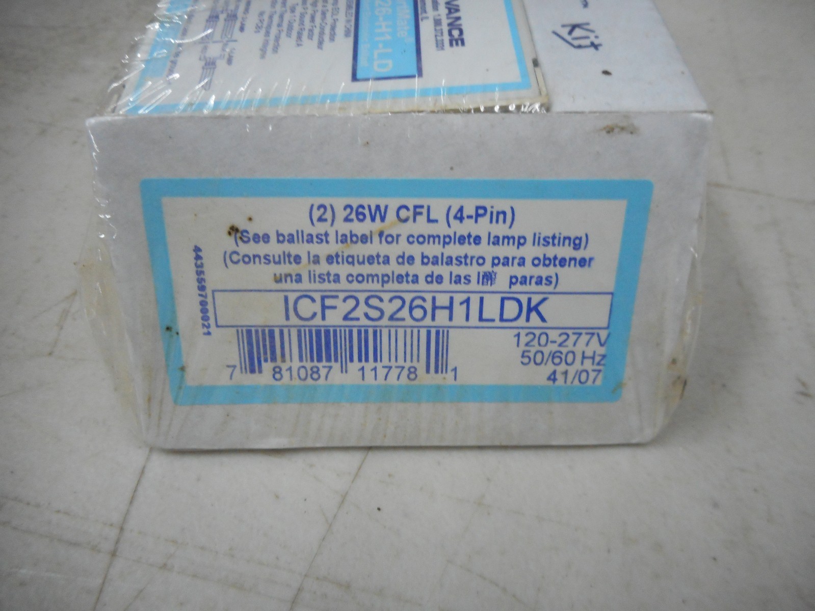 Advance 10289 ICF-2S26-H1-LD Compact Fluorescent Ballast Ballast ...