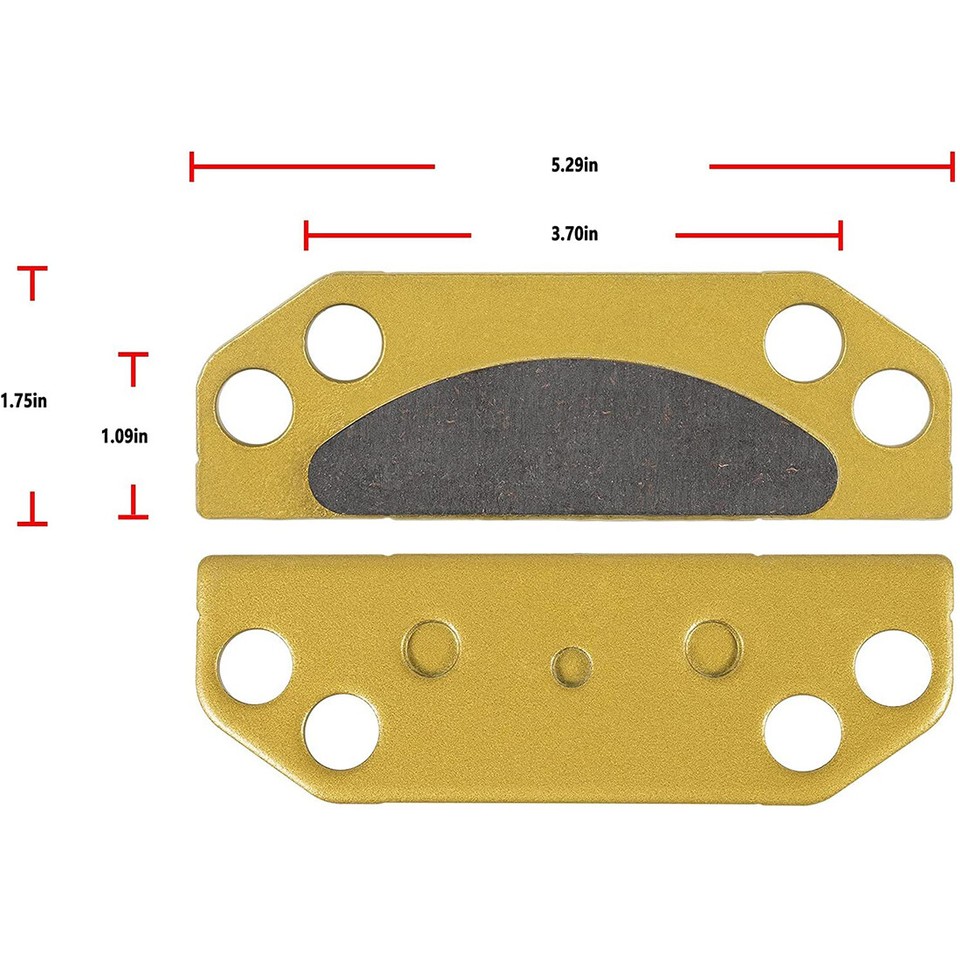 Parking Brake Pad With Shims & Springs Kit for Polaris Ranger 500 700 ...