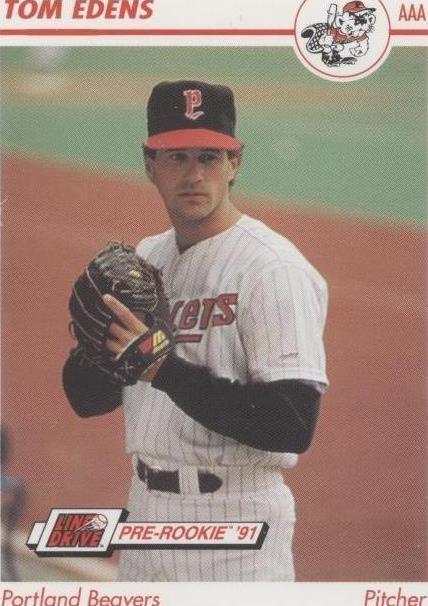 1991 Line Drive Pre-Rookie - AAA Tom Edens #407 (RC) for sale online | eBay