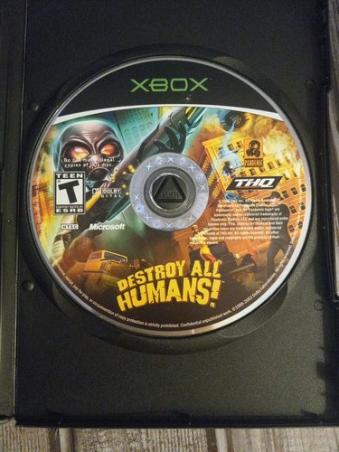 Destroy All Humans (Xbox, 2005) Disc Only - Acceptable Condition | eBay