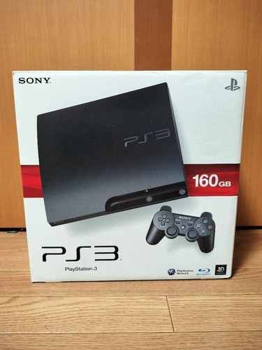 Sony PlayStation 3 PS3 160GB CECH-3000A Charcoal Black Game Console Box ...