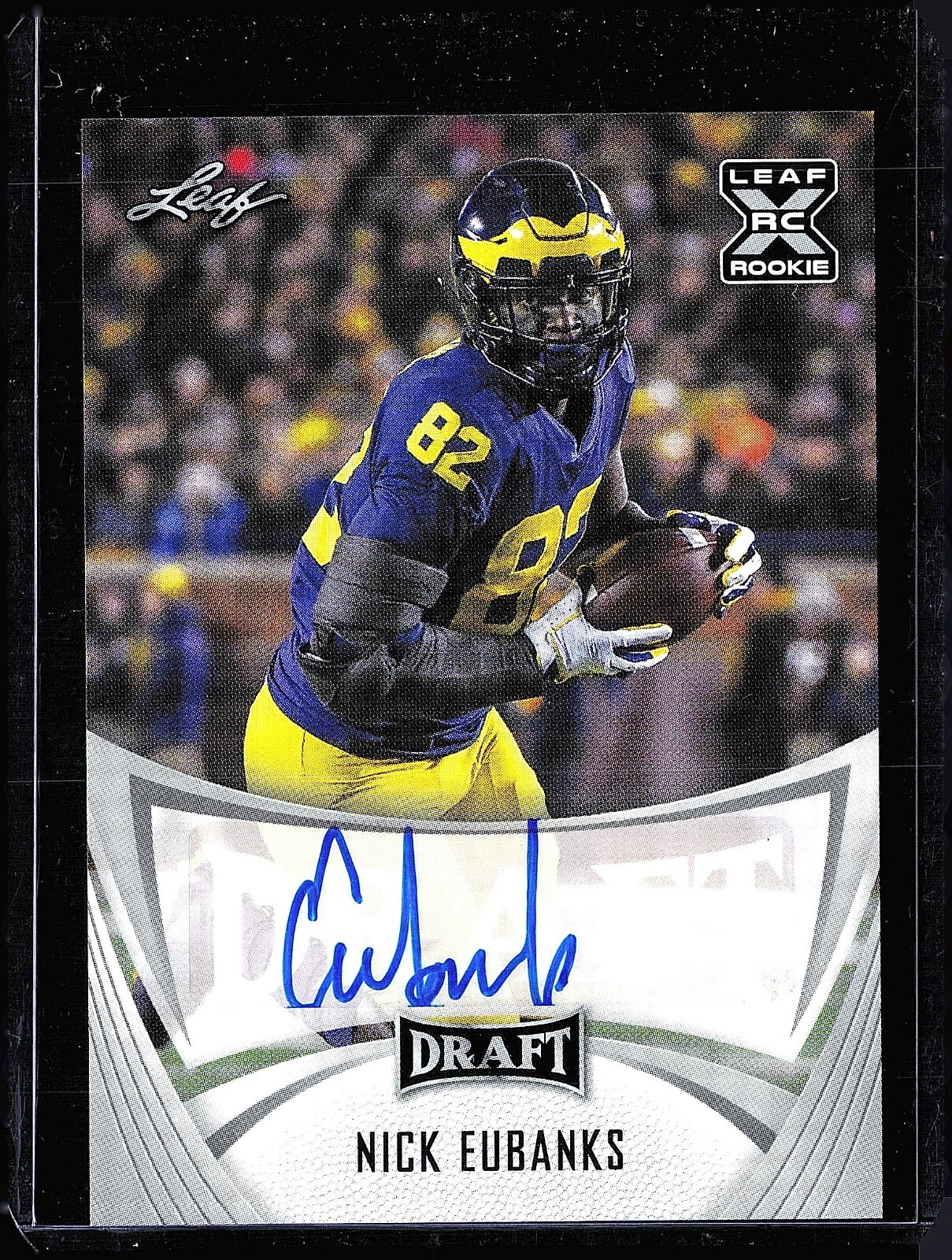2021 Leaf Draft XRC Nick Eubanks AUTOGRAPH ROOKIE #BA-NE1 - Michigan | eBay