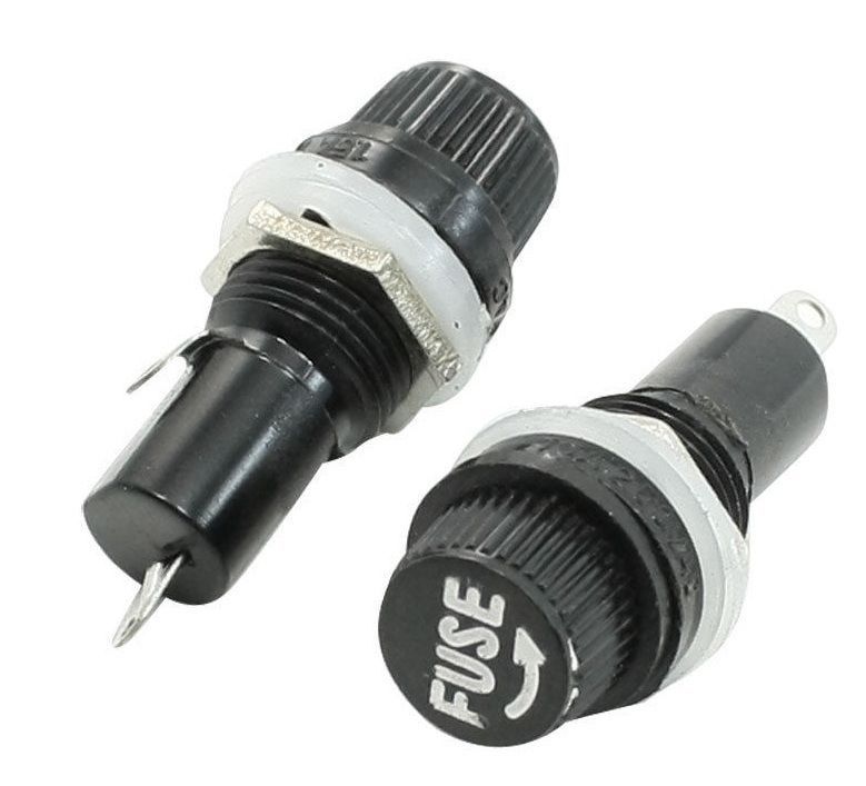 Panel Mount Fuse Holder 30A 32VAC 5AG Panel Mount Fuse Holder | Jaycar