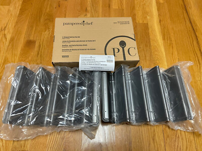 Pampered Chef V Shaped Baking Pan Set #100101 Tortillas Chips Tacos ...