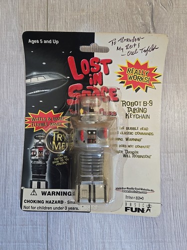 LOST IN SPACE ROBOT B-9 TALKING KEYCHAIN SIGNED BY Dick Tufeld | eBay