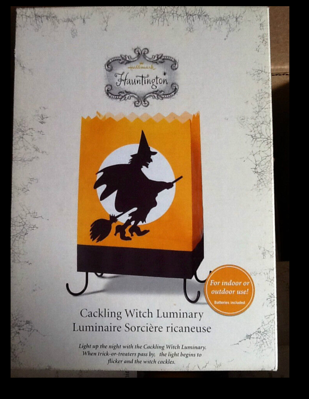 HALLMARK HAUNTINGTON MOTION ACTIVATED LIGHTED SOUND CACKLING WITCH ...