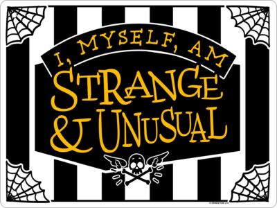 I, Myself, Am Strange & Unusual Mini Tin Sign | eBay UK