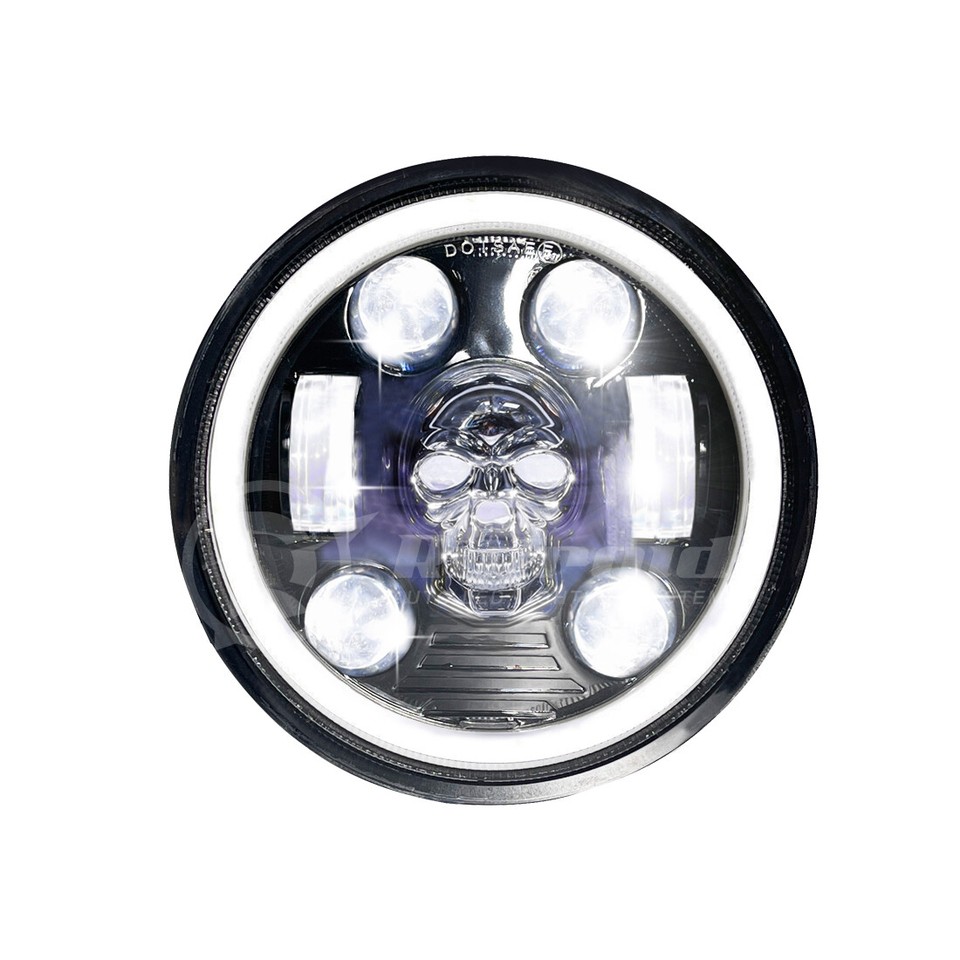 4x 5-3/4 5.75" RGB LED Headlights Combo Halo For Chevy Impala Bel Air ...