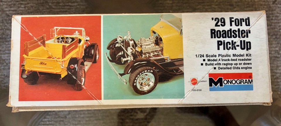 Monogram 1929 Ford Roadster Pick-up Early Iron Series 1/24 model kit ...