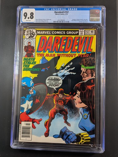 Daredevil #157 (Marvel Comics 1979) CGC 9.8, WHITE PAGES! Avengers ...
