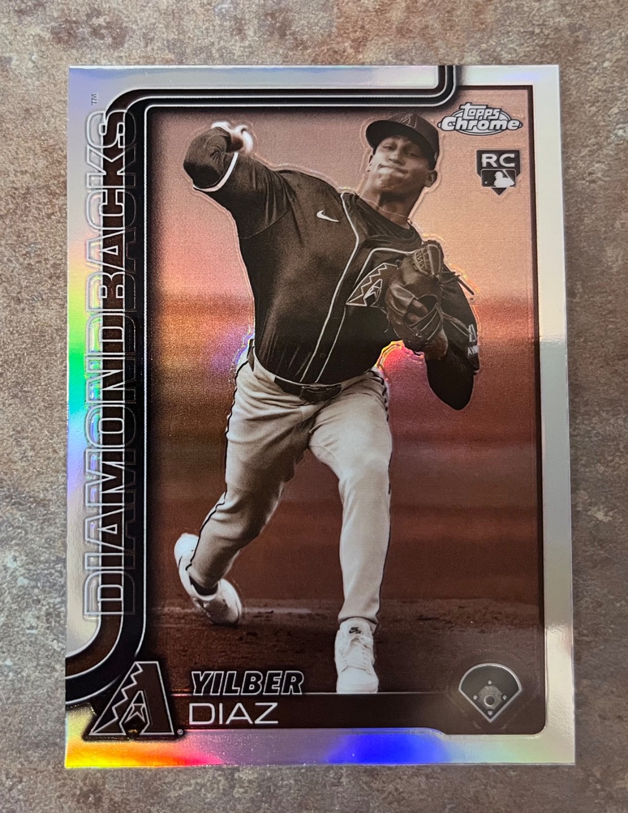 2025 Topps Chrome Yilber Diaz RC SEPIA REFRACTOR Diamondbacks #8 | eBay
