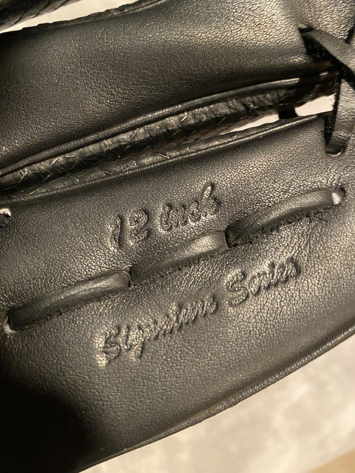 44 PRO 12” Pitcher Utility Glove Black Snakeskin Elephant Print | eBay