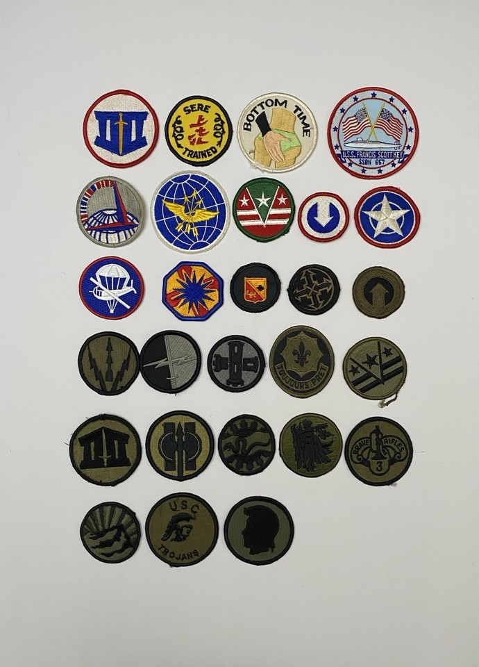 Massive Lot of 345 Vintage Military Air Force Navy Army Patches ...