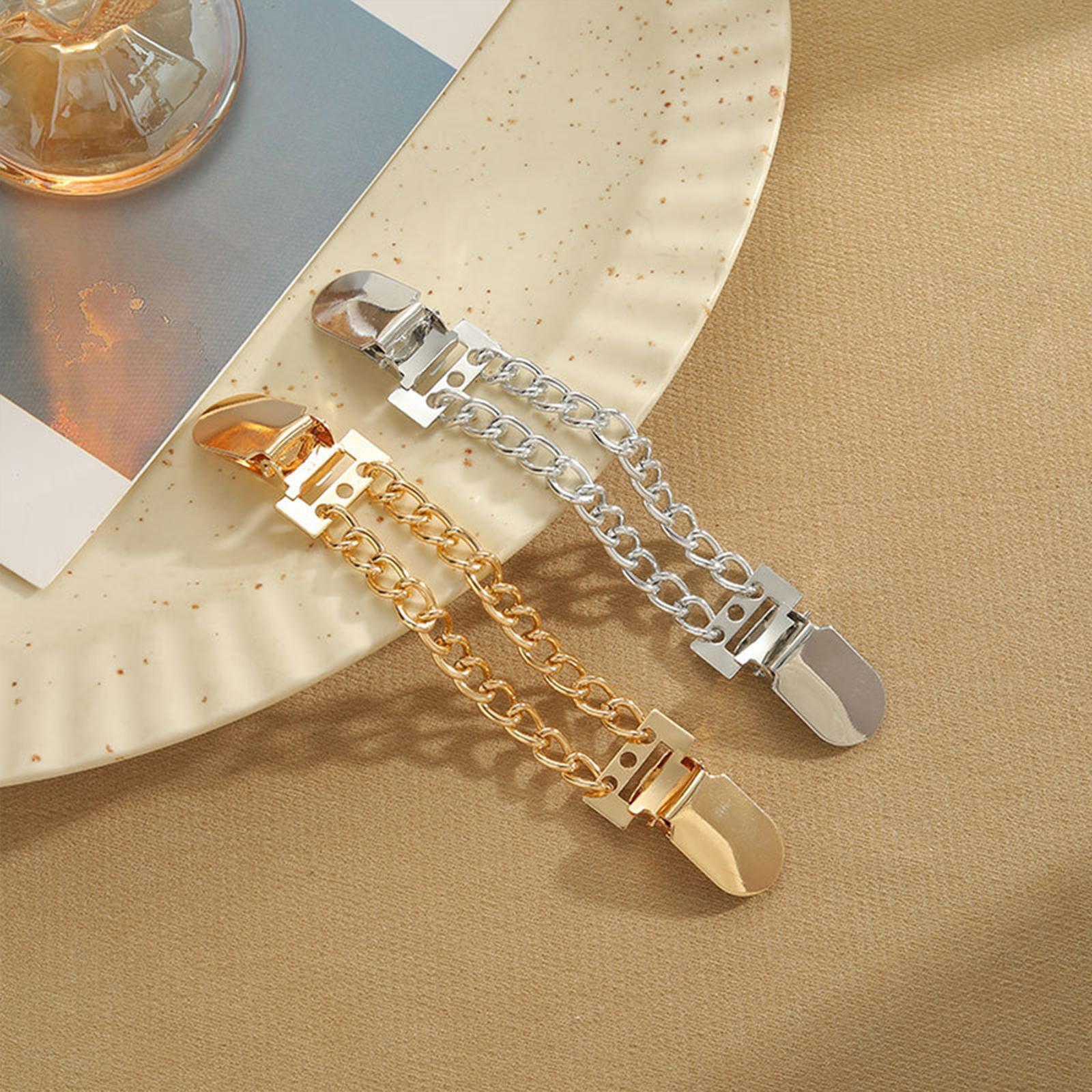 4 Pieces Sweater Shawl Clip Alloy Cardigan Clips for Girls Ladies Cloak ...