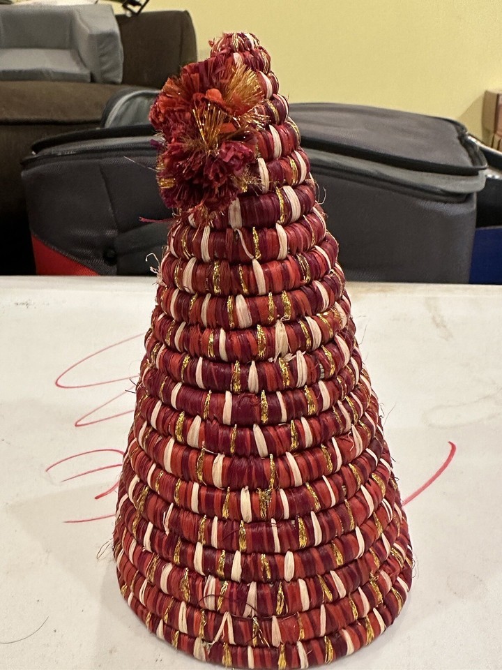 Threshold Hand Woven Christmas Tree Figurine Tabletop Decor 8 Inch | eBay