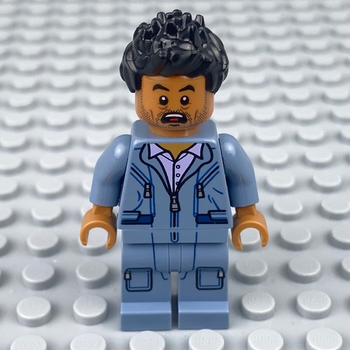 LEGO Jurassic World Simon Masrani Minifigure Sand Blue Jumper jw003 ...
