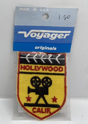Vintage Hollywood California Souvenir Patch Voyager Originals CA *2C | eBay