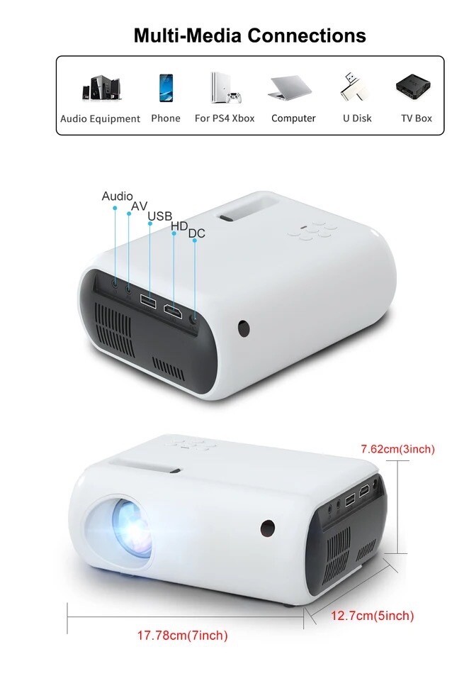 PIQO Mini Projector 853387008301 | eBay