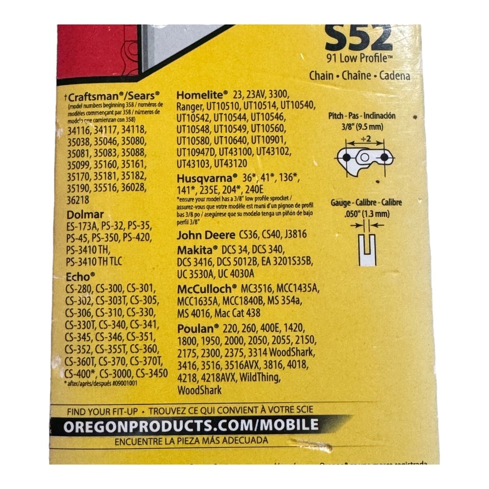 Oregon 14S52041 INTENZ In-bar Tensioning System 14-in Replacement Chain ...
