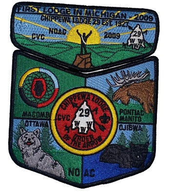 Boy Scout OA 29 Chippewa Lodge 2009 NOAC Flap Set | eBay