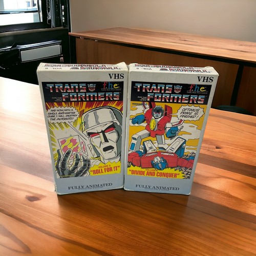 The Transformers VHS 1984 LOT Vol 5- 6 "Roll For It" Full Animated f.h ...