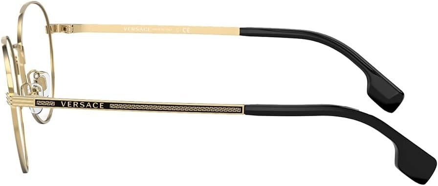 Versace VE 1279 1002 51mm Gold Metal Round Eyeglasses | eBay