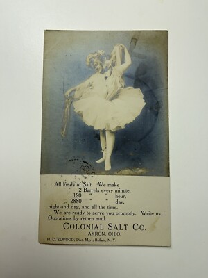 1907 Usa Advertising Picture Postcard Colonial Salt Co Akron OH | eBay