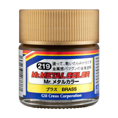 Mr.Hobby Mr.Metal Color MC219 Brass Metallic (10ml) modellismo | eBay