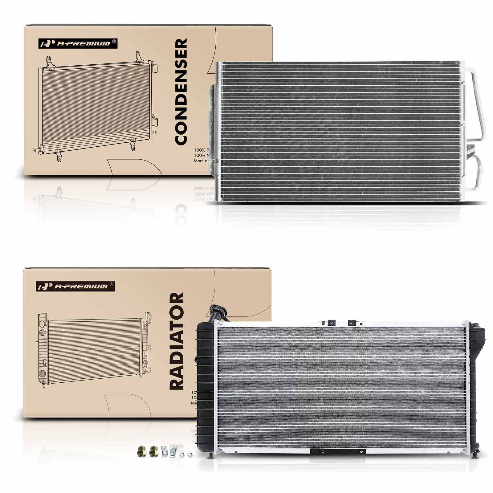 A-Premium Aluminum Radiator & AC Condenser Cooling Kit for Chevy ...