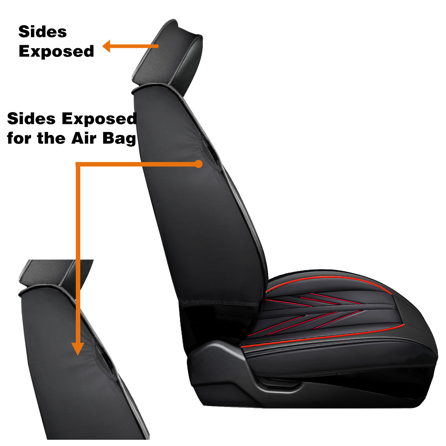 For HONDA Pilot Car Seat Cover 5-Seat Full Set Leather Front & Rear ...