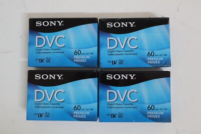 SONY DVC PREMIUM mini DV 60 LP:90 Digital Video Cassette SEALED NEW lot ...