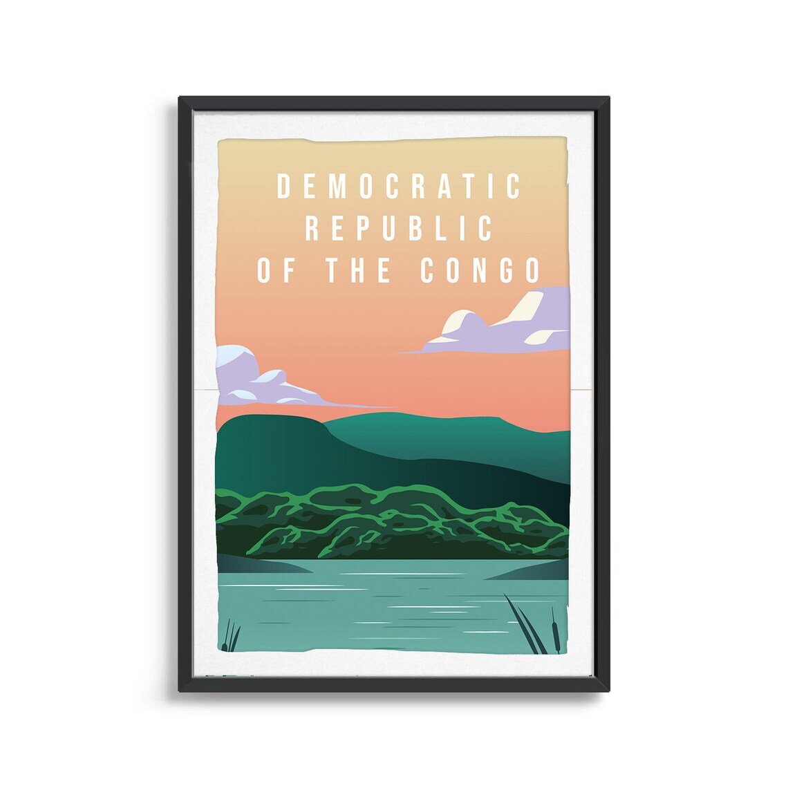 Democratic Republic Of Congo poster Choose your Size | eBay