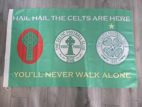 CELTIC FLAG 5' x 3' Official Glasgow Celtic FC Scotland Scottish ...