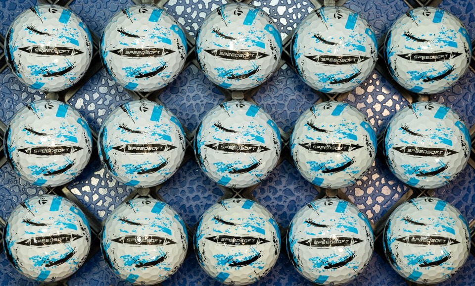 15 Used TaylorMade Blue Speed Soft Ink golf balls. Con. A3 A5. Lot TMSS ...