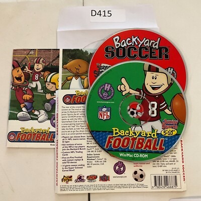 Backyard soccer / Backyard Football CD No Case No Tracking #D415 | eBay