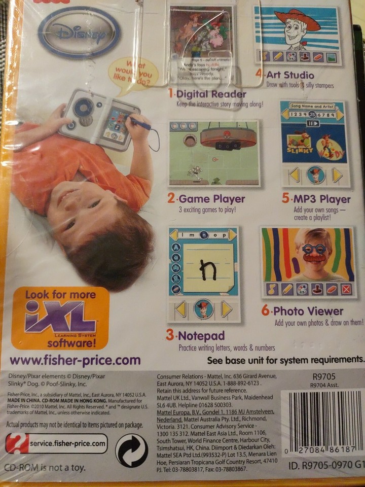 Fisher Price iXL Learning System Software Toy Story 3 Brand New Sealed ...