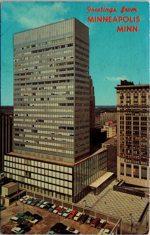 First National Bank Building Minneapolis Minnesota Vintage Postcard ...